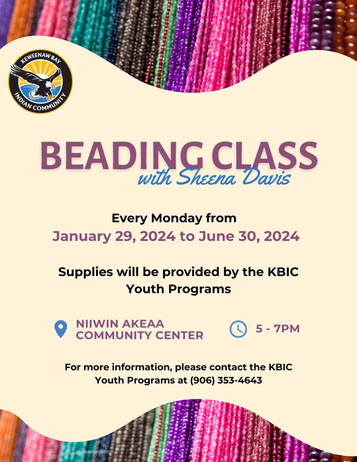 Beading Class - Keweenaw Bay Indian Community