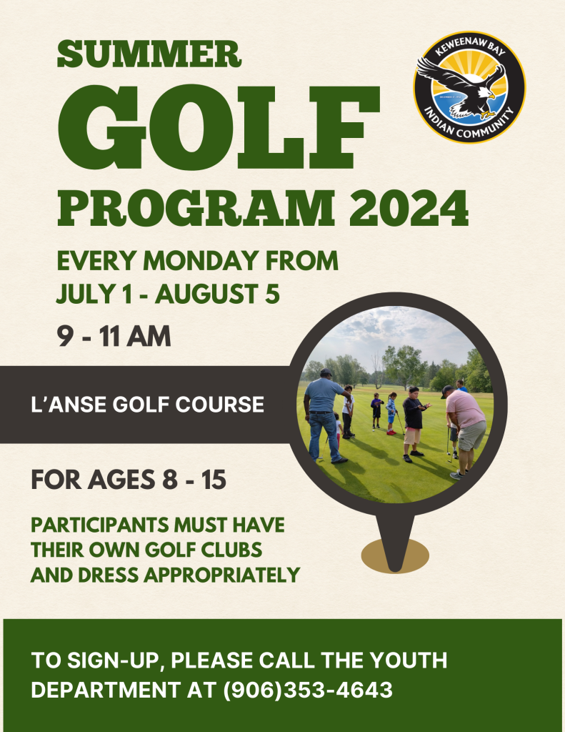 Summer Golf Program - Keweenaw Bay Indian Community