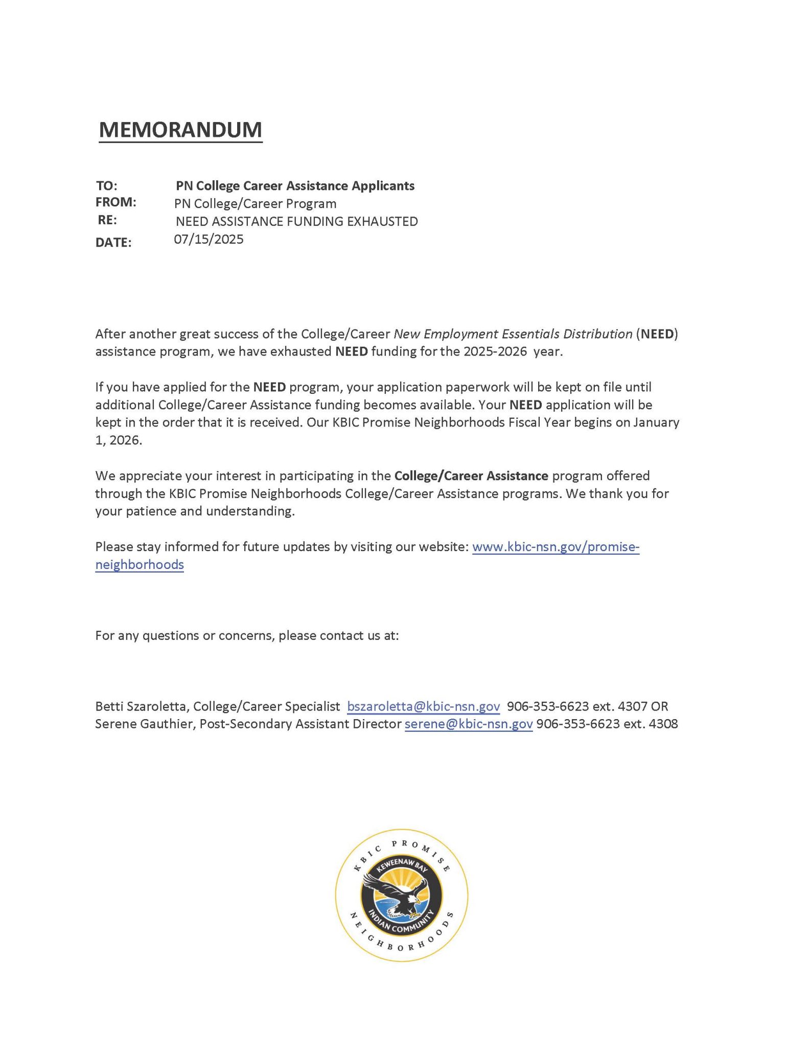 Promise Neighborhoods - Keweenaw Bay Indian Community